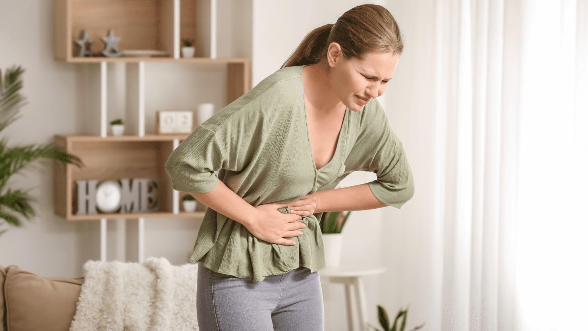 Woman IBS Pain Location - IBS Clinics